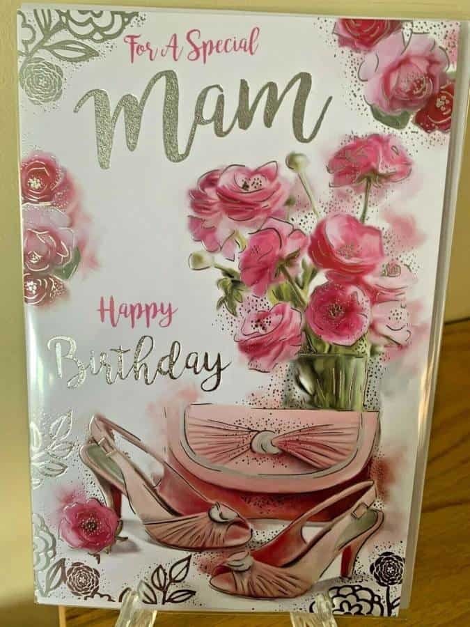 Mam Birthday Card Female Relation Premium Quality – Gold Foil ...